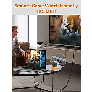 Docking Station - iDsonix 8 in 1 USB C Hub Aluminum Multiport Adapter with HDMI 4K@60Hz, PD 100W, 1Gigabit Ethernet, SD/TF Card Reader for MacBook Air/Pro iPad Dell/Hp Laptop and More