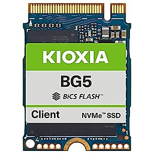 Kioxia SSD 256GB M.2 2230 30mm NVMe PCIe 4.0 KBG5AZNS256G BG5 Solid State Drive for Surface Pro Steam Deck Dell HP Lenovo Laptop