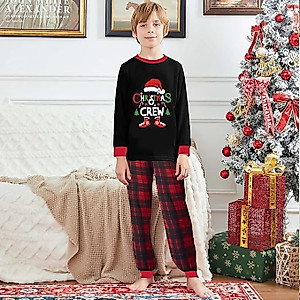 Lizxun Christma Pajama Family Christmas Pjs Matching Sets Christmas Pajamas for Family Cute Sleepwear for Women Men Teens Women Mom
