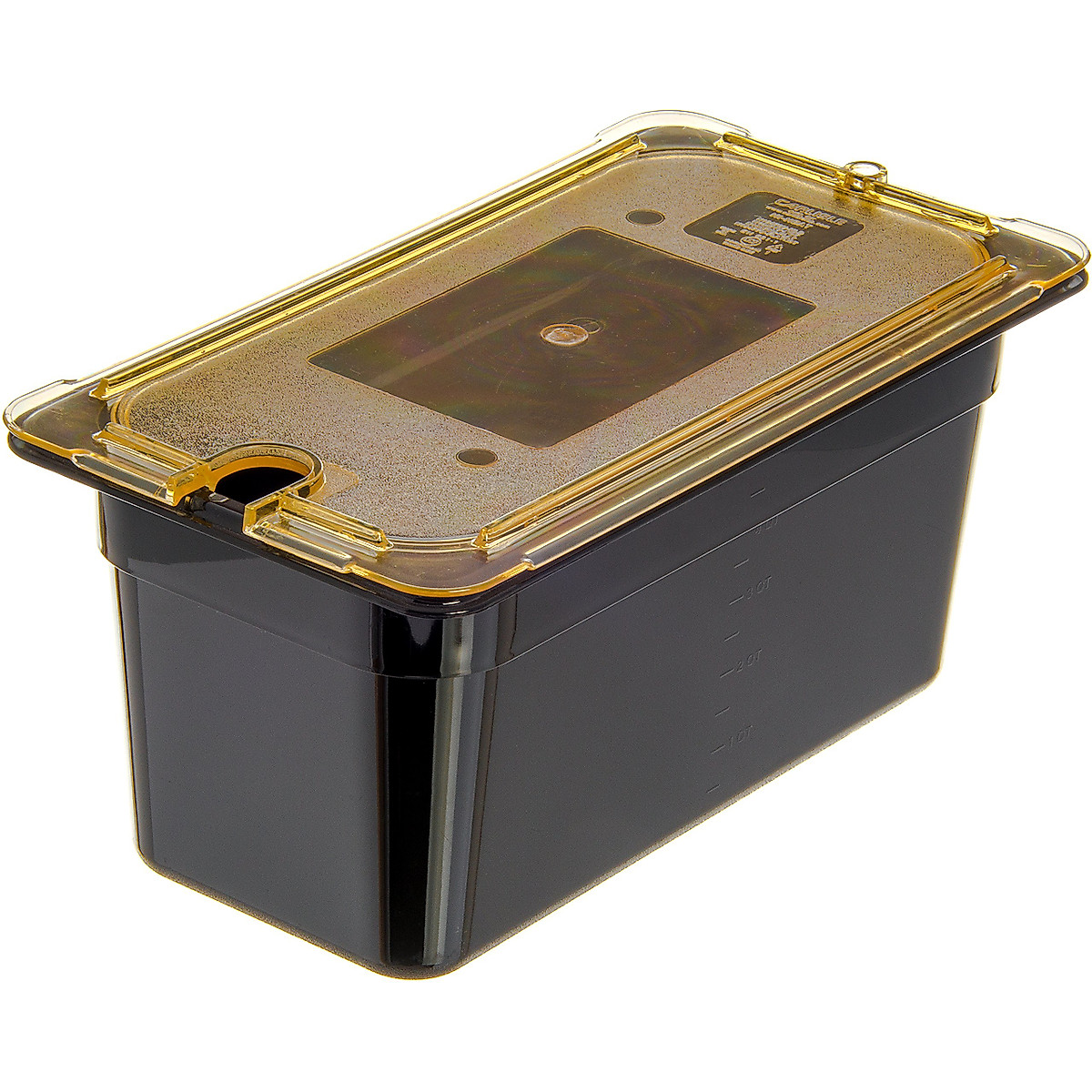 Carlisle FoodService Products Storplus High Heat Food Pan Steam Table Pan, Chafing Pan with Spoonable Corners for Catering, Buffets, Restaurants, High Heat Plastic, 1/3 Size 6 Inches Deep, Black