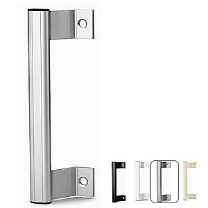 T-HAKEN Sliding Door Handle Pull – New Update Sliding Glass Door Pull Handle 6-5/8" for Old or Damage Patio Door - Easily –for Right- or Left-(Silver)