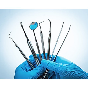 Adenna MIR160 Miracle 3.5 mil Powder-Free Nitrile Exam Gloves, Medical Grade, Blue, X-Small, Box of 200