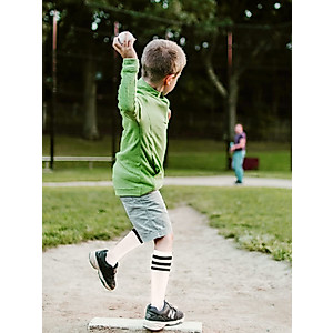 Kids Soccer Socks Toddler Knee High Tube Socks Three Stripes Cotton Uniform Sports Stocking Kids Visor Cap