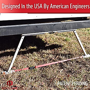 Beech Lane Universal RV Stabilizer, Reduces RV Wobble, Compact Foldable Design for Easy Storage, Adjustable Height of 12" to 26.5", Patent Pending (1 Pack)