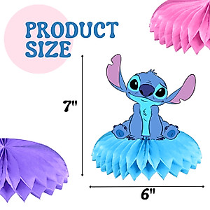 9PCS Cartoon Honeycomb Centerpieces For Decorations 3D Cartoon Centerpieces For Tables Decorations Cartoon 3D Centerpieces For Birthday Party Decorations