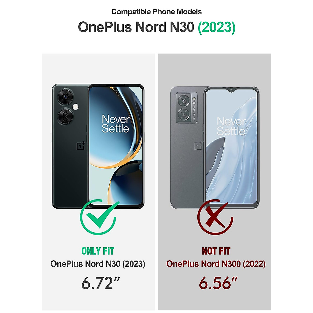 Poetic Revolution Case for OnePlus Nord N30 5G, [20FT Mil-Grade Drop Tested], Full-Body Rugged Dual-Layer Shockproof Protective Cover with Kickstand and Built-in-Screen Protector, Black