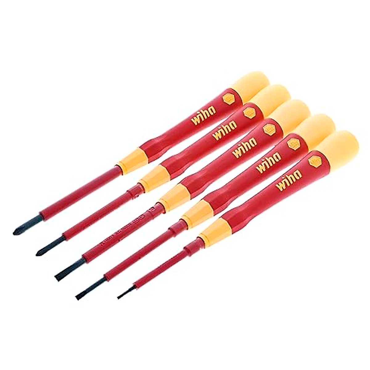 Wiha 32085 5 Piece Insulated PicoFinish Precision Screwdriver Set
