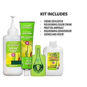 Garnier Hair Color Nutrisse Nourishing Creme, 11 Blackest Black (Peppercorn) Permanent Hair Dye, 2 Count (Packaging May Vary)