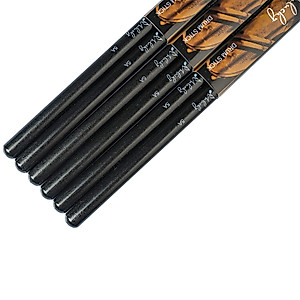 Mulucky 5A Drum Sticks Classic Maple Wood Drumsticks With Carrying Bag - 3 Pair Pink