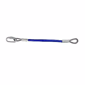 Trailer Safety Cables Extension 12 inch for Towing Bar，12000 Lbs Loading (Set of 2)