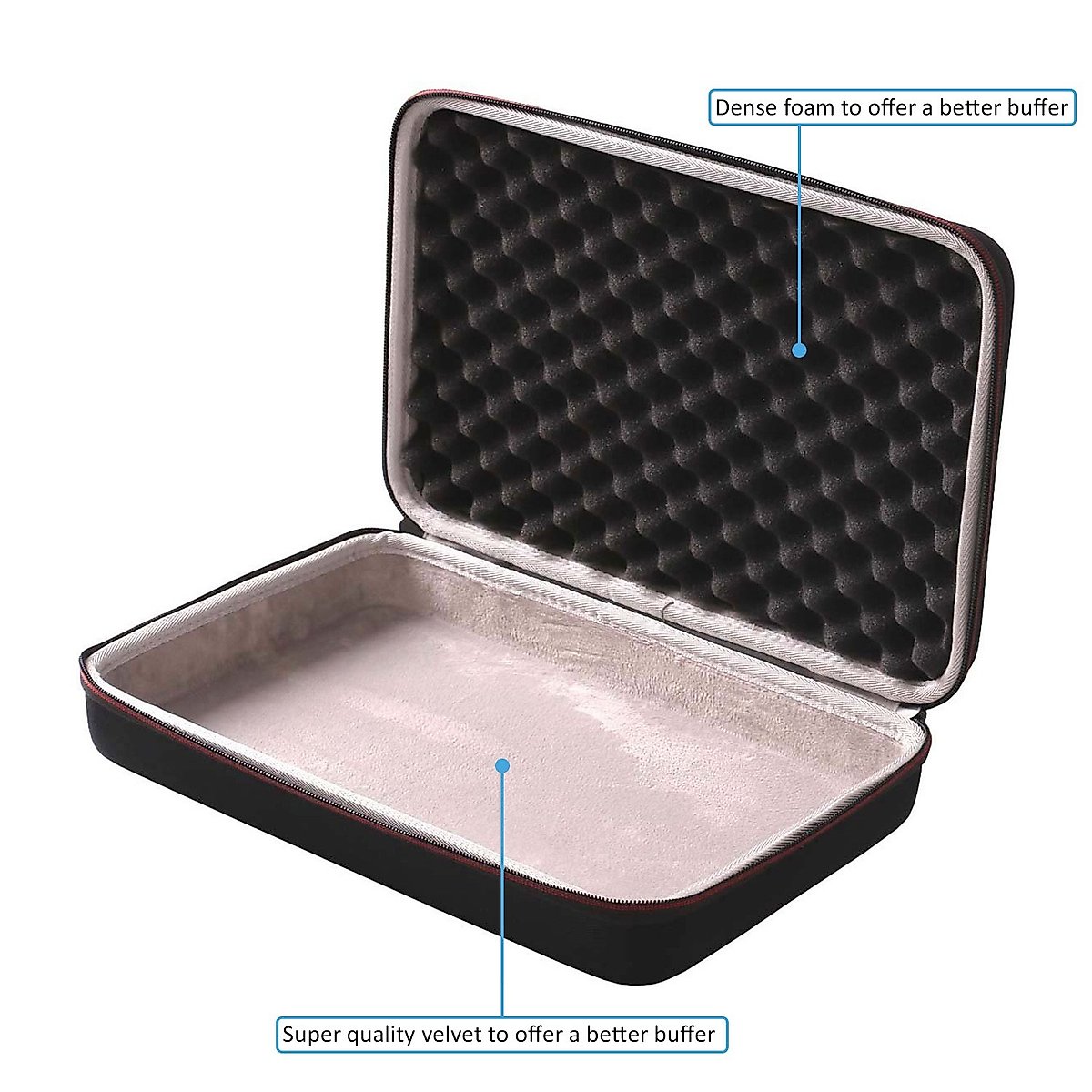 LTGEM Travel Hard Carrying Case for Akai Professional MPK Mini MK3 / MPK Mini Play MK3 / MPK Mini MKII/MPK Mini Play - 25 Key USB MIDI Keyboard Controller, Black+Grey(Case Only)