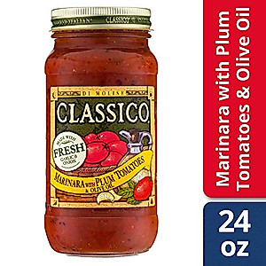 Classico Marinara with Plum Tomatoes & Olive Oil Pasta Sauce (24 oz Jar)