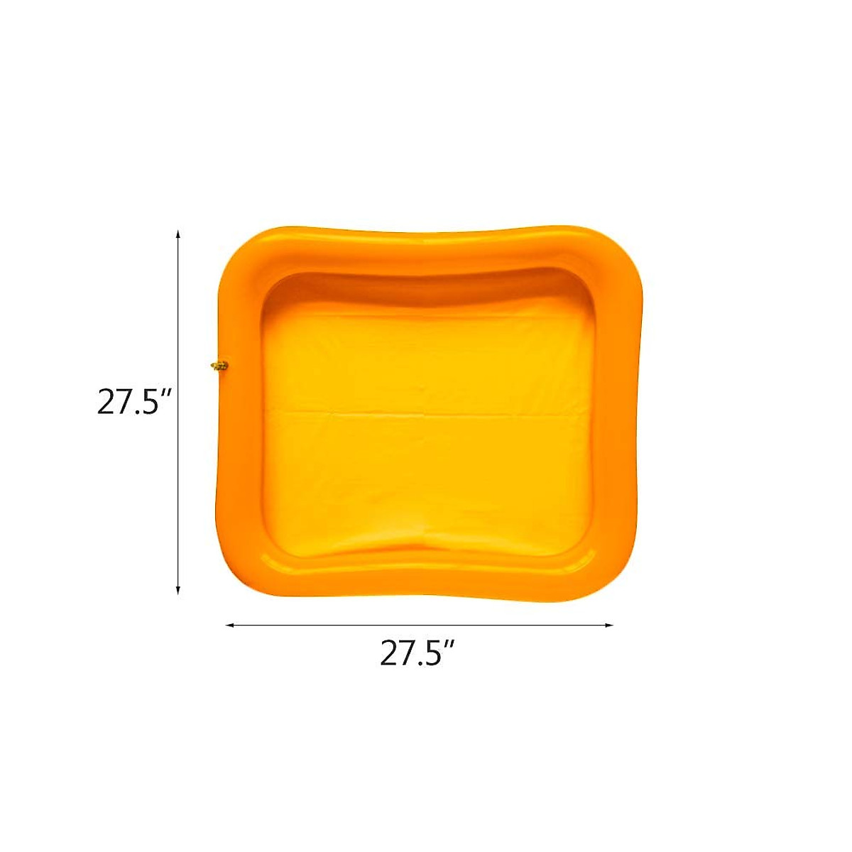 Topwon Inflatable Sand for Kids/Sand Tray/Sand Molds/Inflatable Sand/Portable Sand Tray /Sand Tray Lid (27.5×27.5Inch, Random Color)