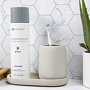 CariFree Maintenance Rinse (Grape): Fluoride Mouthwash | Dentist Recommended Anti-Cavity Oral Care | Xylitol | Neutralizes pH | Freshen Breath | Cavity Prevention | Alcohol Free