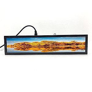 NC 24 inch Resolution 1920(RGB)×360 Supermarket Shelf Advertising Machine External Dimension 621x142x41mm with HDMI USB Input Hot Deals in The USA