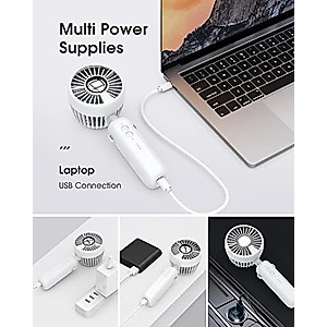 Mini Handheld Fan,New Semiconductor Refrigeration Hand Fan for Fast Cooling ,USB Rechargeable Fan Personal, Battery Operated 3 Speed Small Fan,Mini Size perfect for Kids,Home,Outdoor,Office,Travel
