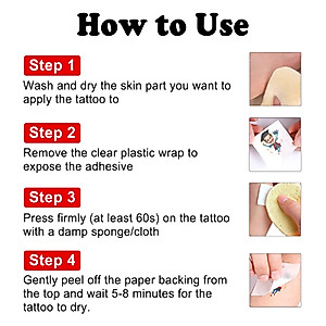 Custom Temporary Tattoo for Adults Women Men with Photo Personalized Fake Face Tattoos Name Text Logo Customized Tattoo Gift Birthday Wedding Xmas Bachelorette Party Graduation Decor