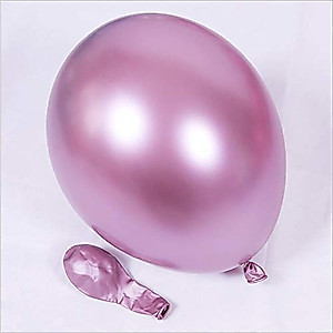 60pcs Purple Pink Chrome Shiny Metallic Latex Balloons 12inch Perfect for Birthday Party Bridal Baby Shower Engagement Wedding Party Decor (pink,purple)