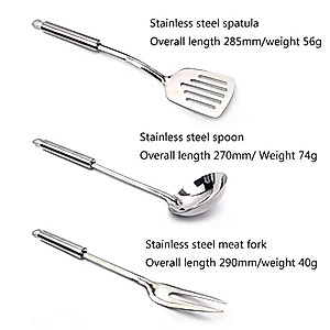 CYXI Portable Camping Kitchen Utensil Set-8 Piece Cookware Kit, BBQ Tools Set,Grill Accessories,for Travel, Picnics, RVs, Camping, BBQs, Parties (Color : A)