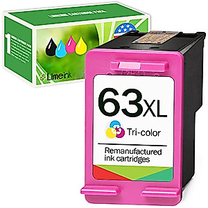 Limeink 1 Color Remanufactured Ink Cartridge 63XL 63 XL High Yield for HP Envy 4512 4520 Deskjet 3632 2130 2132 1110 1111 3636 3637 1112 3630 3634 OfficeJet 3830 3833 4650 4652 4655 5255 5258 Printer