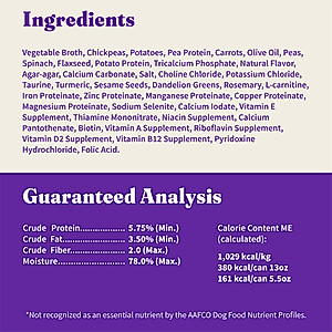 Halo Holistic Vegan Wet Dog Food, Plant-Based Recipe, Canned Dog Food, Complete Digestive Health, Adult Dogs, 5.5 Oz Can (Pack of 12)