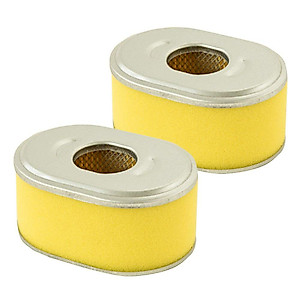 HEYZLASS 2 Pack 17210-ZE0-505 Air Filter, Compatible with Honda GX110 GX120 Engine OEM Air Cleaner and More, Plus Pre Filter