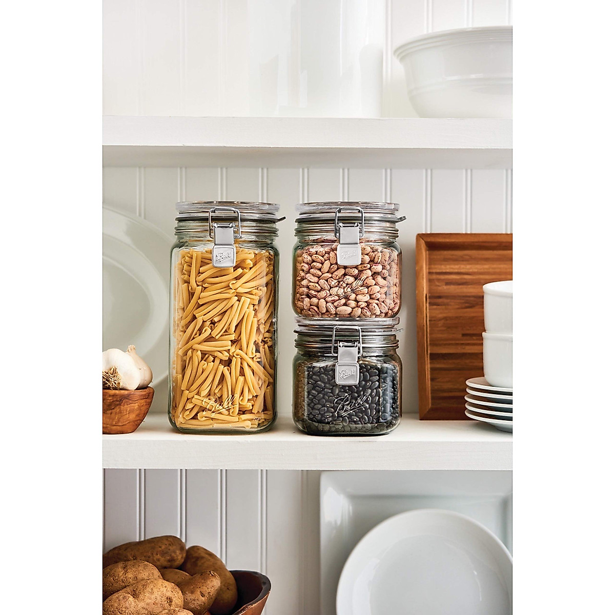 Ball Storage Latch Jars, 3-Pack