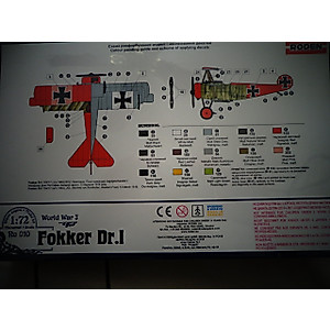 Roden Fokker Dr.I German Triplane Fighter Airplane Model Kit