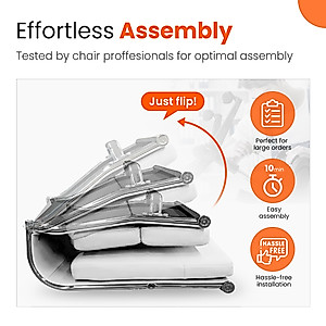 NEO CHAIR Office Desk Ergonomic Chair Leather Executive High-Back Modern Conference Comfy Adjustable Padded Swivel Rolling Home Vanity Chairs with Arms Wheels (White)