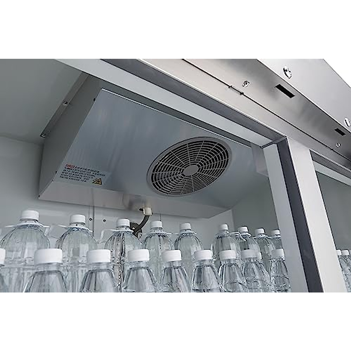 SMETA Commercial Fridge Refrigeration Stainless Steel 47 Cu. Ft Reach in 2 Door Upright Stand Up 2 Section Fan Cooling Refrigerator for Restuarant, Bar, Shop, 54'' Wide Large Capacity