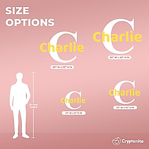 Multiple Font Personalized Name & Initial Vinyl Wall Decor I Nursery Wall Decal for Boy & Girl Decoration I Stickers Aesthetic I Multiple Options for Customization