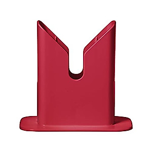 Bagel Slicer, Safety Handle，Bagel Cutter Stainless Steel (Red)