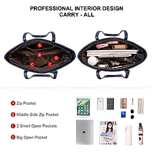 LOVEVOOK Purses and Handbags for Women Fashion Tote Bags Shoulder Bag Top Handle Satchel Bags