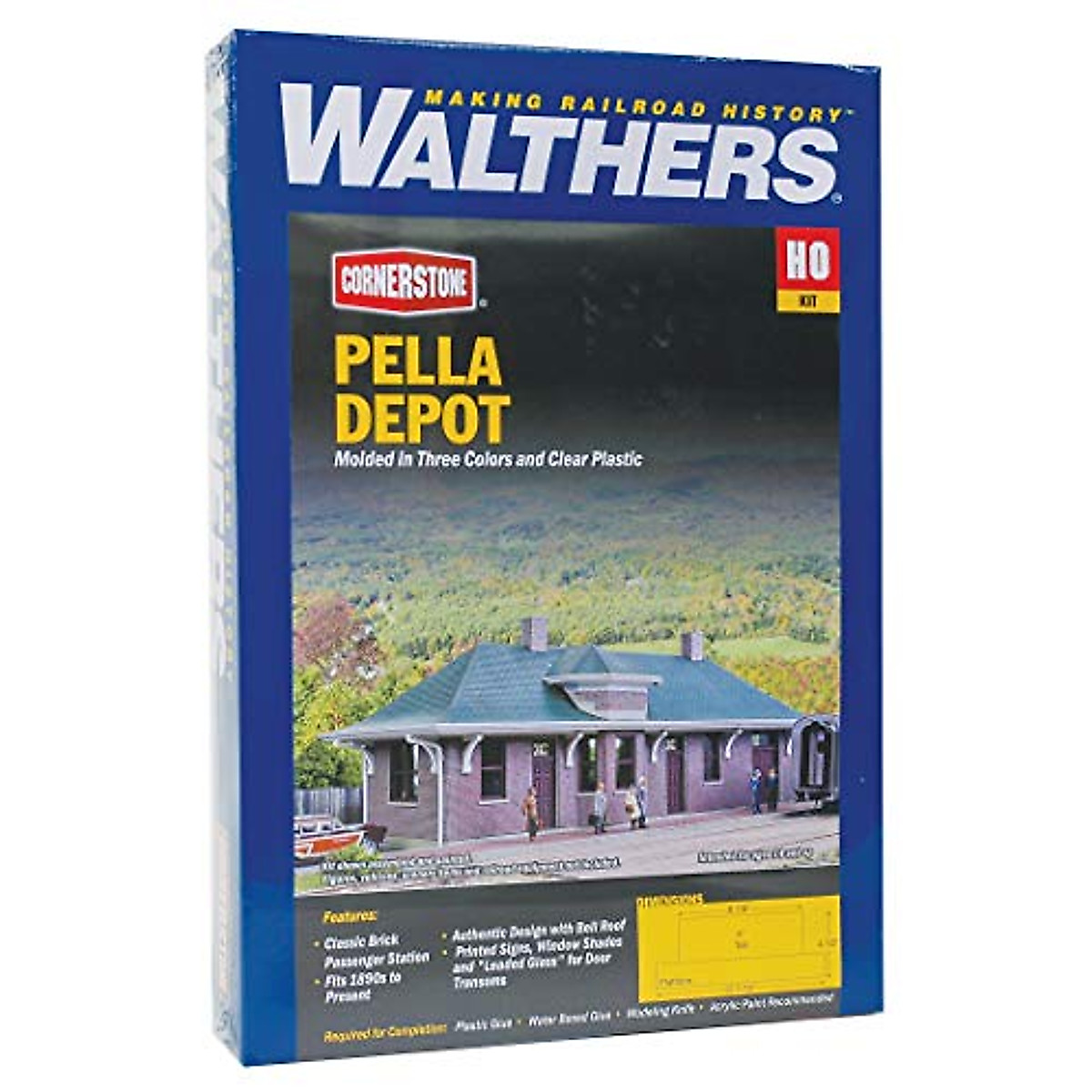 Walthers Cornerstone HO Scale Model Pella Depot