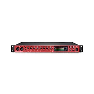 Focusrite Clarett+ 8Pre Studio-Grade 18-in/20-out Audio Interface for Established Producers —Eight High-Performance, Low-Noise, Low-Distortion Mic Preamps Capture Audio with Precise Clarity