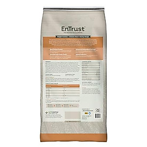ENTRUST Weight Control Dog Food | Real Chicken & Barley | Enriched with Super Foods, Antioxidants and Probiotics | No Wheat or Soy | 20 Pound Bag