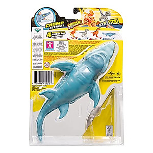 Heroes of Goo Jit Zu Jurassic World Hero Pack, Mosasaurus, 4.5" Long - Stretchy, Squishy Dinosaur Figure with Chomp Attack Action and Unique goo Filling.