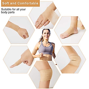 Self Adhesive Bandage Tape (3 Inches X 5 Yards), 8 Pack Elastic Cohesive Bandage Medical Wrap for First Aid, Sports, Wrist & Ankle