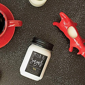 Milkhouse Candle Company, Farmhouse Collection, 26 Ounce Canning Jar, Milk & Sugar