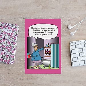 Funny Birthday Card 50th 60th 70th for Wife, Mom, Auntie, Female Friend, Old Aged Birthday Card