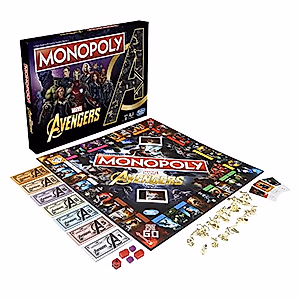 Hasbro Gaming Monopoly: Marvel Avengers Edition Board Game, Ages 8 and Up