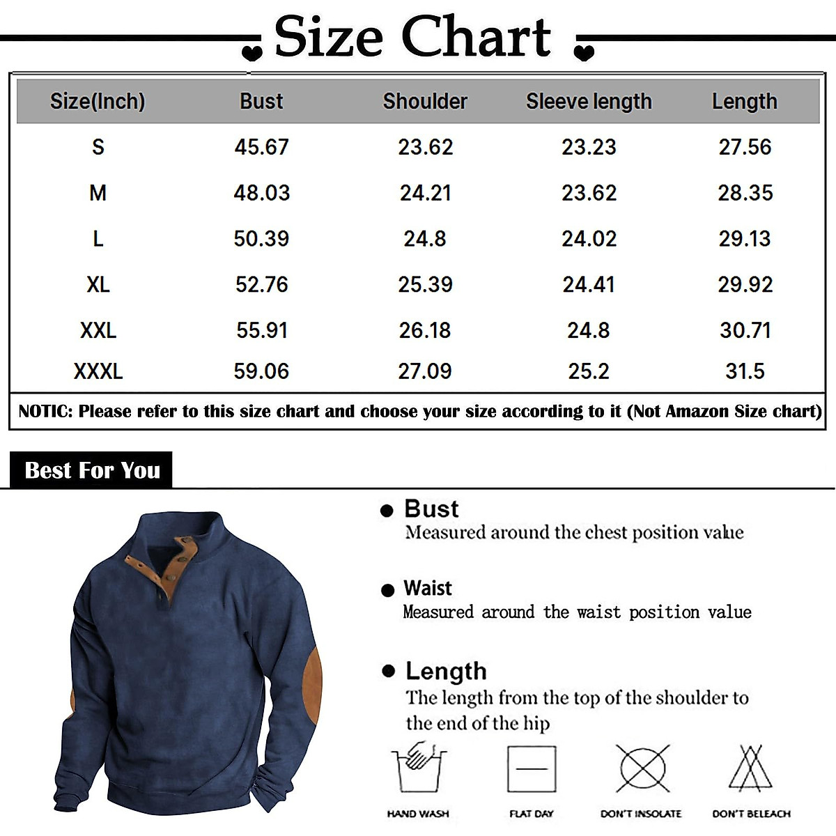 Black Crewneck Sweatshirt, Mens Clothes Fall Fashion Tactical Button Up Stand Collar Shirts Sweatshirts Work Vintage Oversized Hoodies Pullover Corduroy Jacket(B-Black,Large)