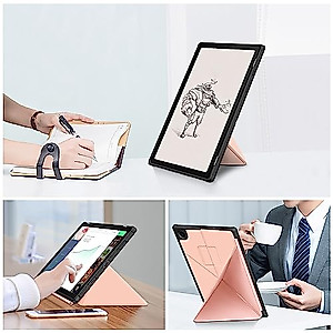 Stand Tablet Cover Compatible with Samsung Galaxy Tab A8 2021 SM-X200 Tablet Case,Slim Stand PC Hard Back Shell Protective Smart Cover Case,Multi-Viewing Angles Folio Case Cover Auto Sleep/Wake ( Colo