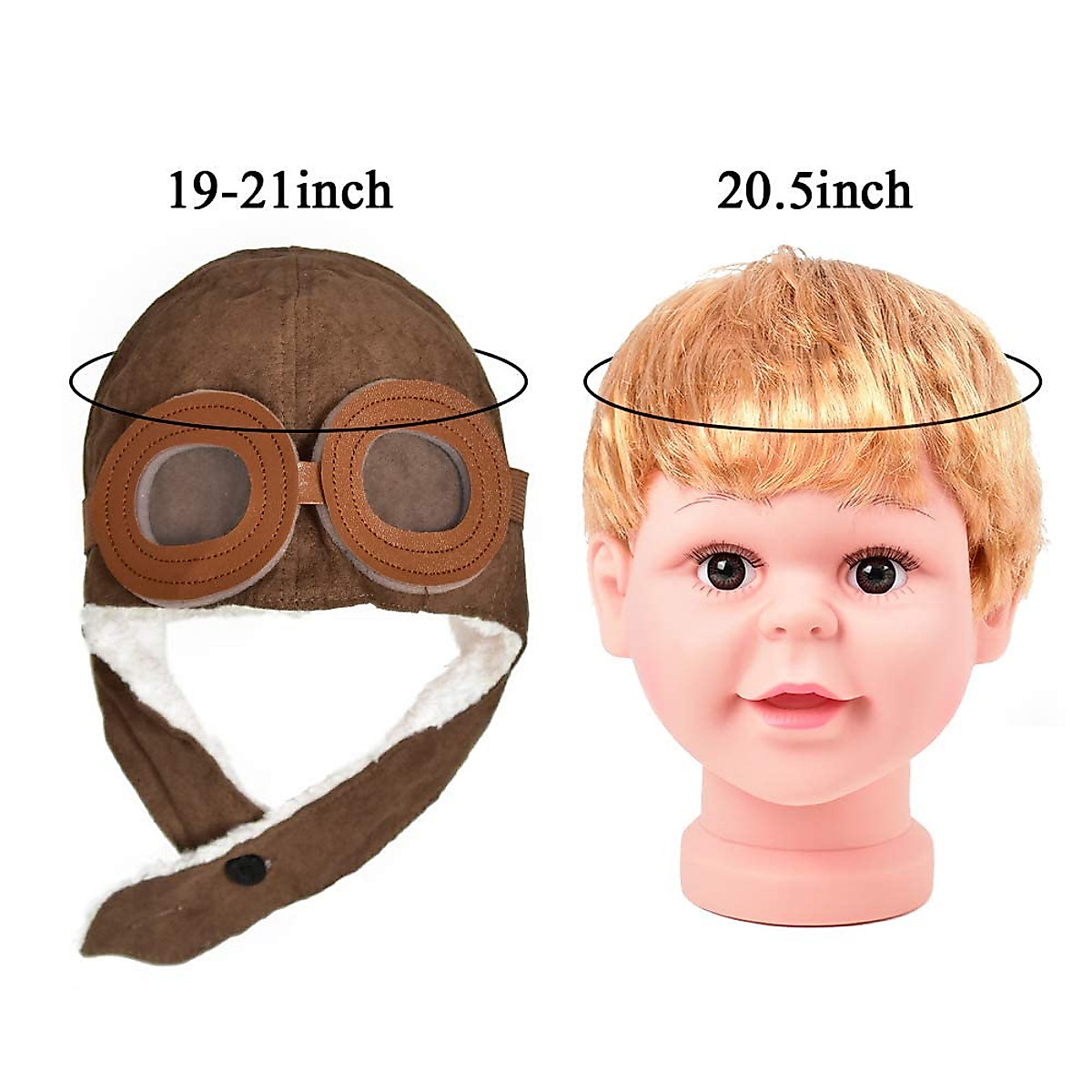 HUIANER Soft Warm Winter Hat for Baby Kid Boys Girls, Theme Party, Photography Props(Brown)