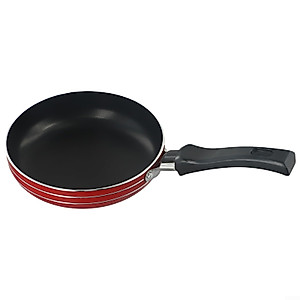 12cm/14cm/16cm Mini Frying Pan, Non-Stick Stainless Steel Frypan Pot Saucepan For Kitchen Cookware, Random color(14cm)