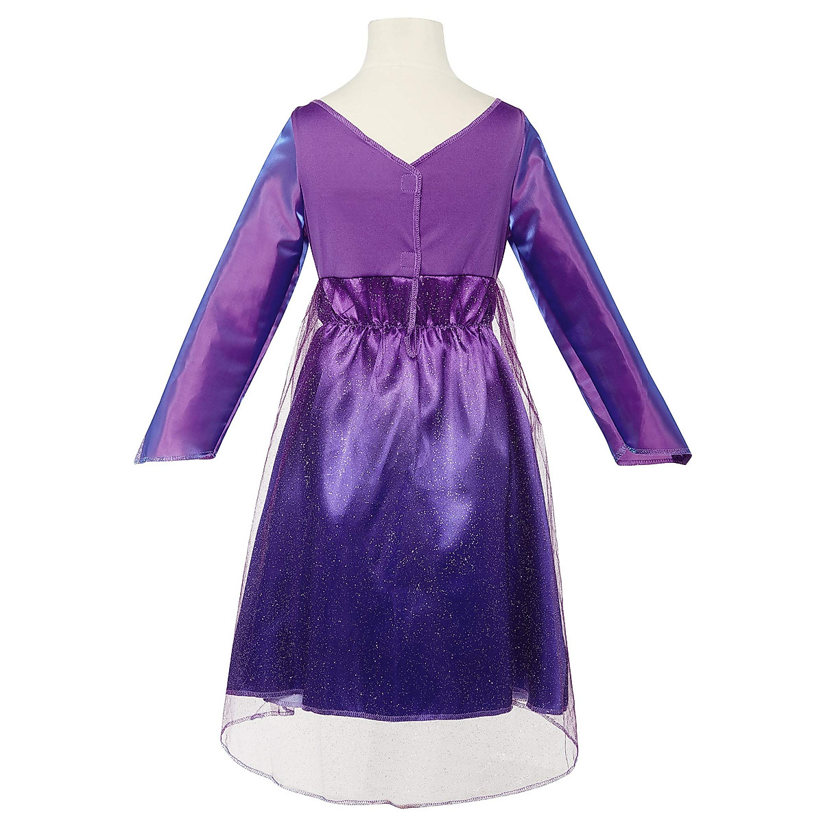 Disney Frozen Frozen 2 Elsa Purple Role-Play Dress with Diamond Gem, Fits Sizes 4-6x [Amazon Exclusive]