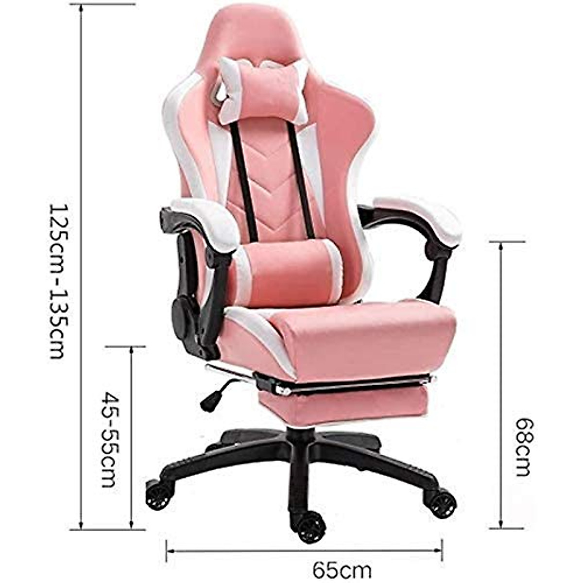 RILOOP Ergonomic Home Office Chair with Back Support, Adjustment Armrest, Executive Desk Chair with Reclining Adjustment, Adjustable Headrest, Padded Lumbar Support, Swivel Slidable Seat