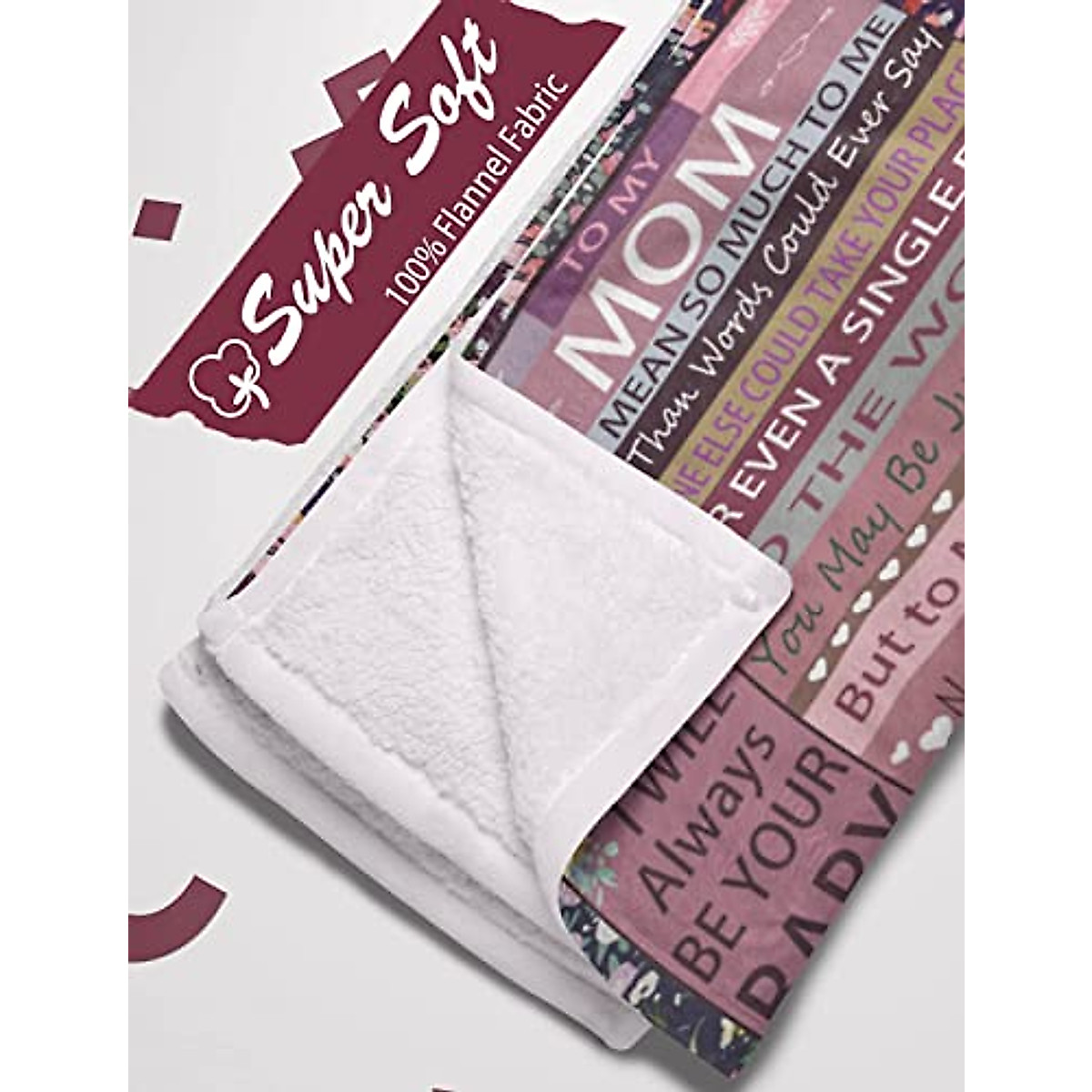 RFHBP Gifts for Mom, Gifts for Mom from Daughter, Mom Gifts, Birthday Gifts for Mom, Mom Birthday Gifts, Gift for Mom, for Mom Blanket 50" × 60"