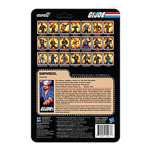 Super7 G.I. Joe Shipwreck - 3.75" G.I. Joe Action Figure with Accessory Classic Cartoon Collectibles and Retro Toys