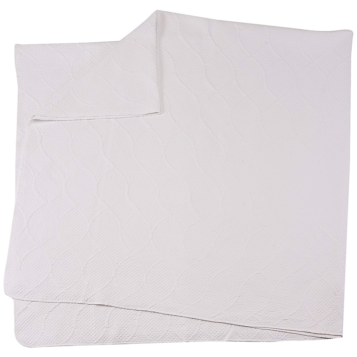 Madison Park Corrine 3 Piece Bedspread Set, King(120"x118"), Ogee White